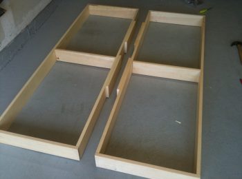 DIY wood project - Blocking cats from hiding under the bed and couch ...