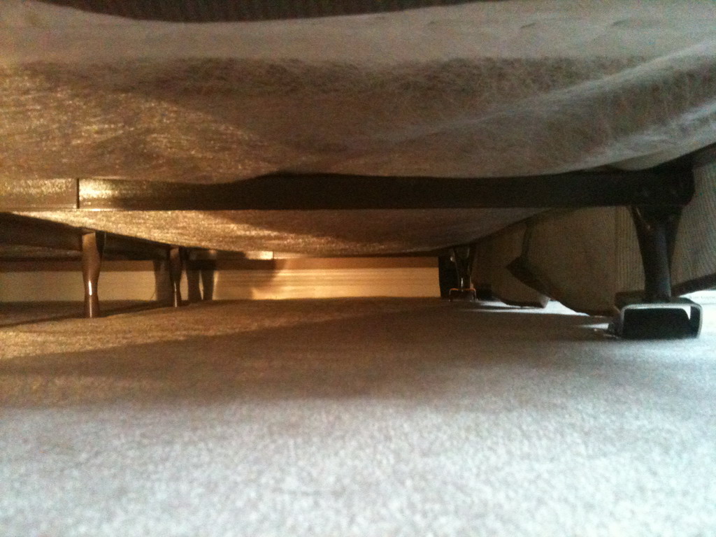 DIY wood project - Blocking cats from hiding under the bed and couch ...