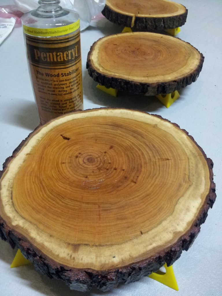 DIY Wood Log Decor Project (Wood slabs / Tree log discs from Ice Storm ...