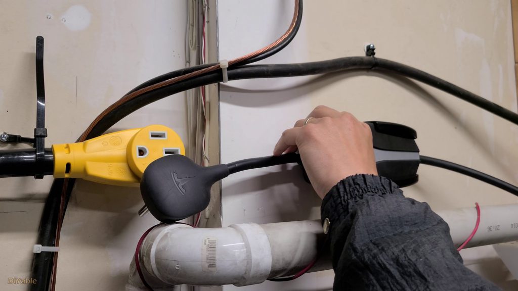 How to install extension cable for Tesla 240V mobile charger and make ...